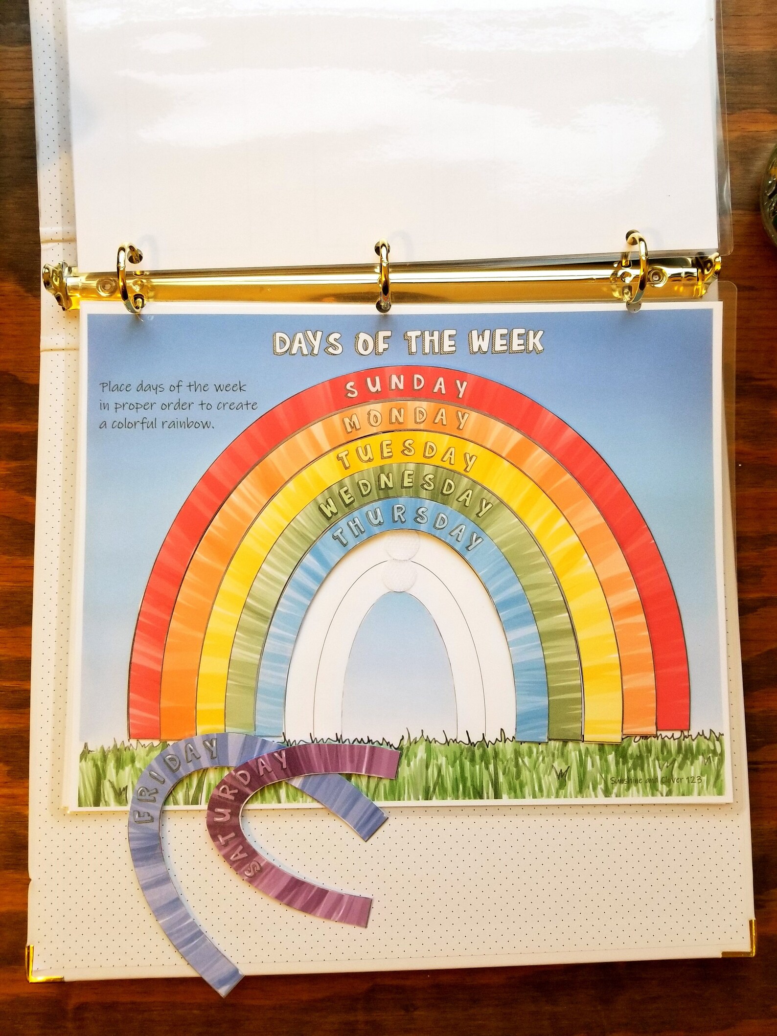 Kindergarten Days of the Week Homeschool Activities, Preschool ...