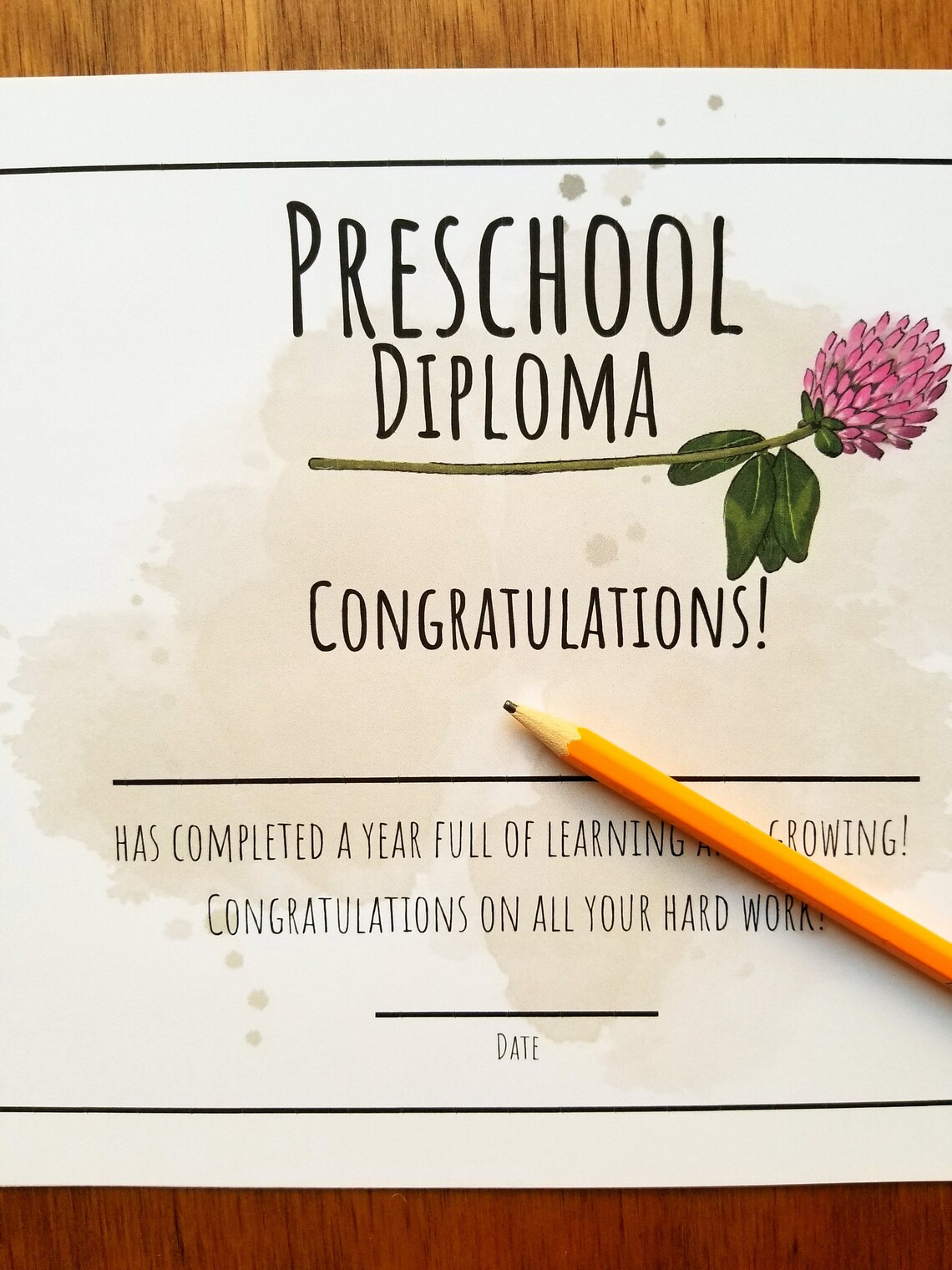 Diploma Printables Editable Diploma Printable Certificate of Completion ...