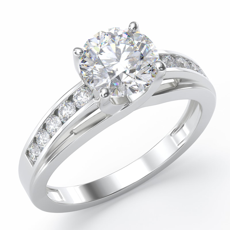 Channel Set 10k Ring - Etsy