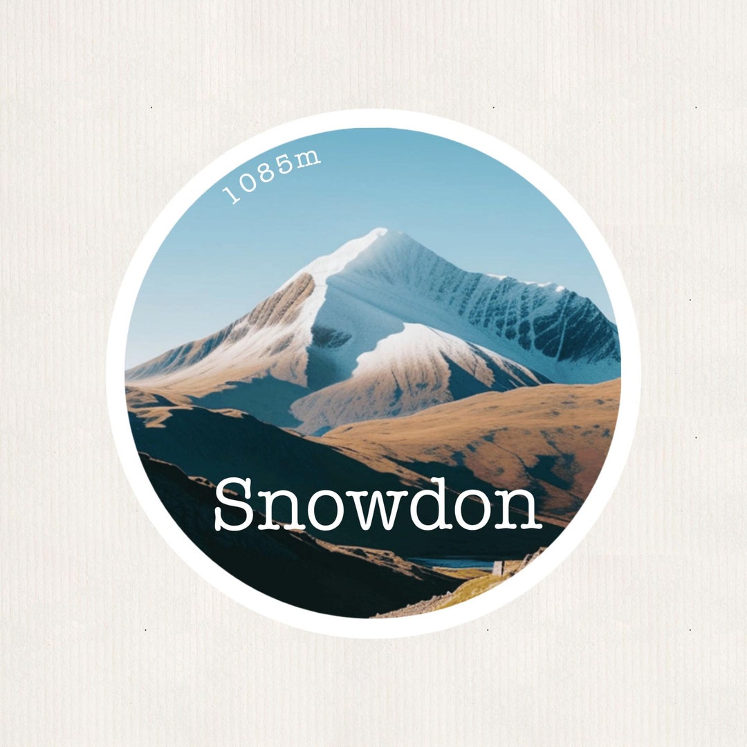 Snowdon - Three Peaks Sticker - Etsy UK