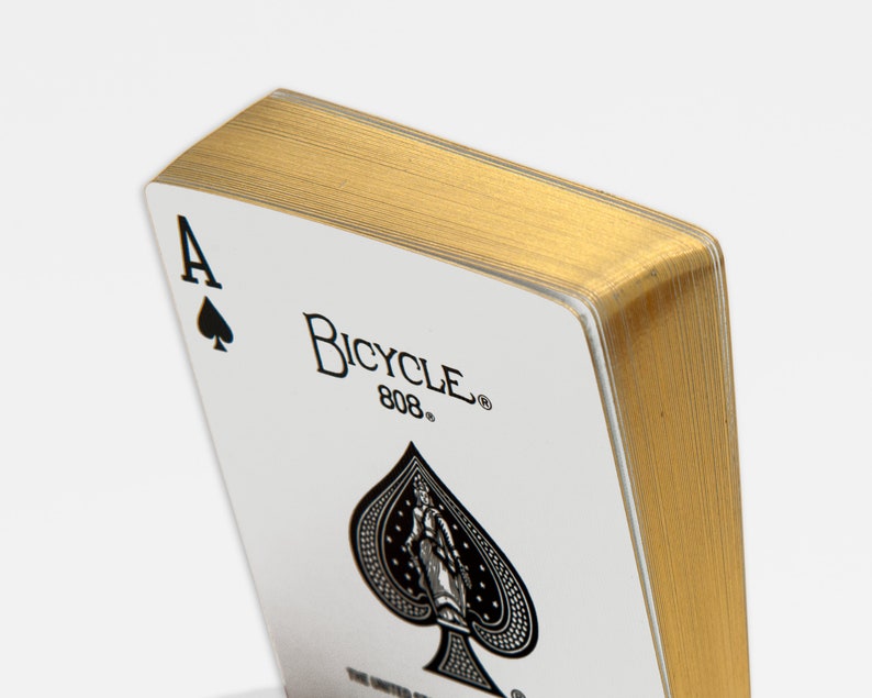 Playing Cards Metallic Gold Gilding - Etsy