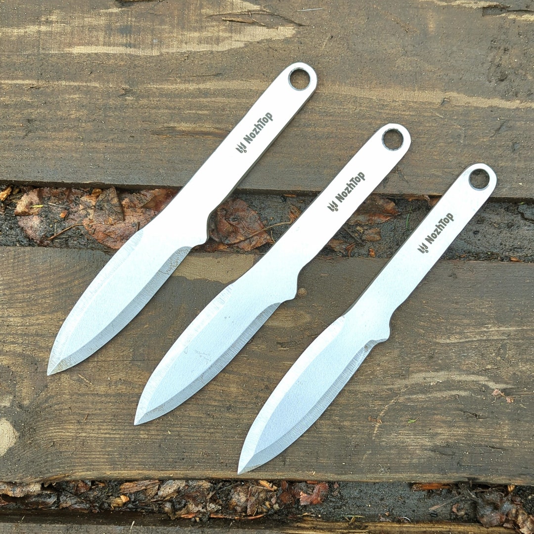Balanced Set of Three of the Boar Throwing Knives Best for Beginners ...
