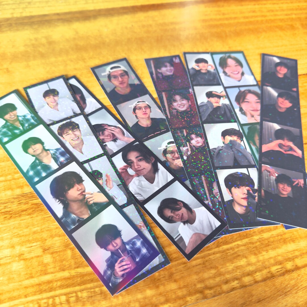 Stray Kids SKZ Photo Strip / Photo Booth Bookmarks - Etsy