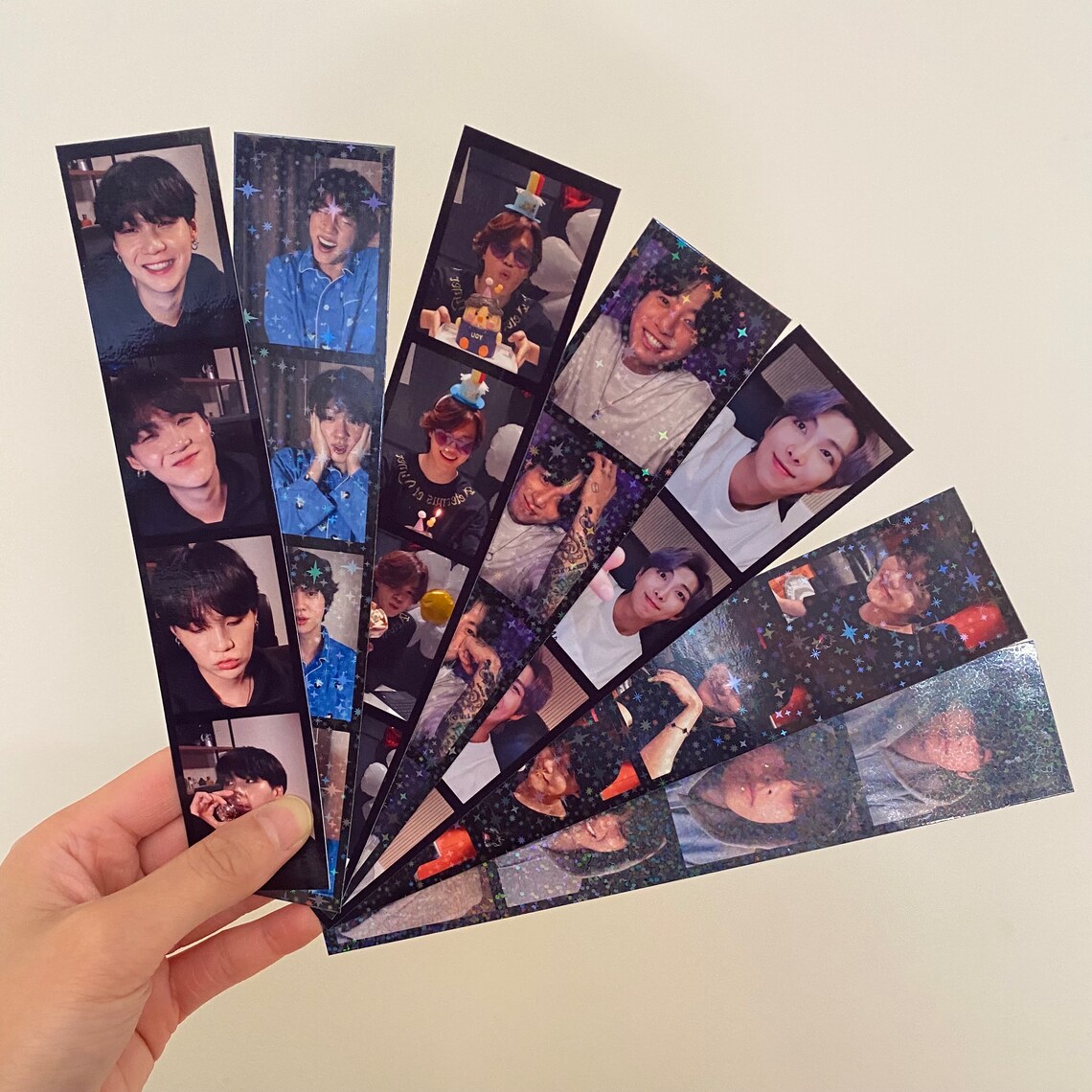BTS Photo Strip / Photo Booth Bookmarks - Etsy