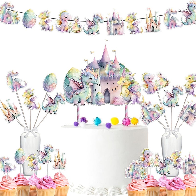 Pink Dragon Birthday Decor - Etsy