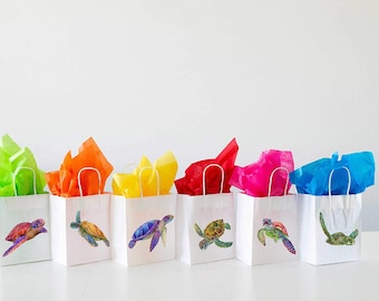 Turtle Party Favor Tags for a Turtle or Tortoise Birthday - Etsy