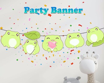 Frog Birthday Banner - Etsy