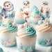 10 Pcs Seal Cupcake Toppers for Baby Shower and Birthday - Adorable ...