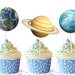10 PCS Solar System Cupcake Toppers for Baby Shower and Birthday ...