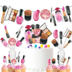 Complete Makeup Party Supplies Set - Ideal for Glamorous Baby Showers ...