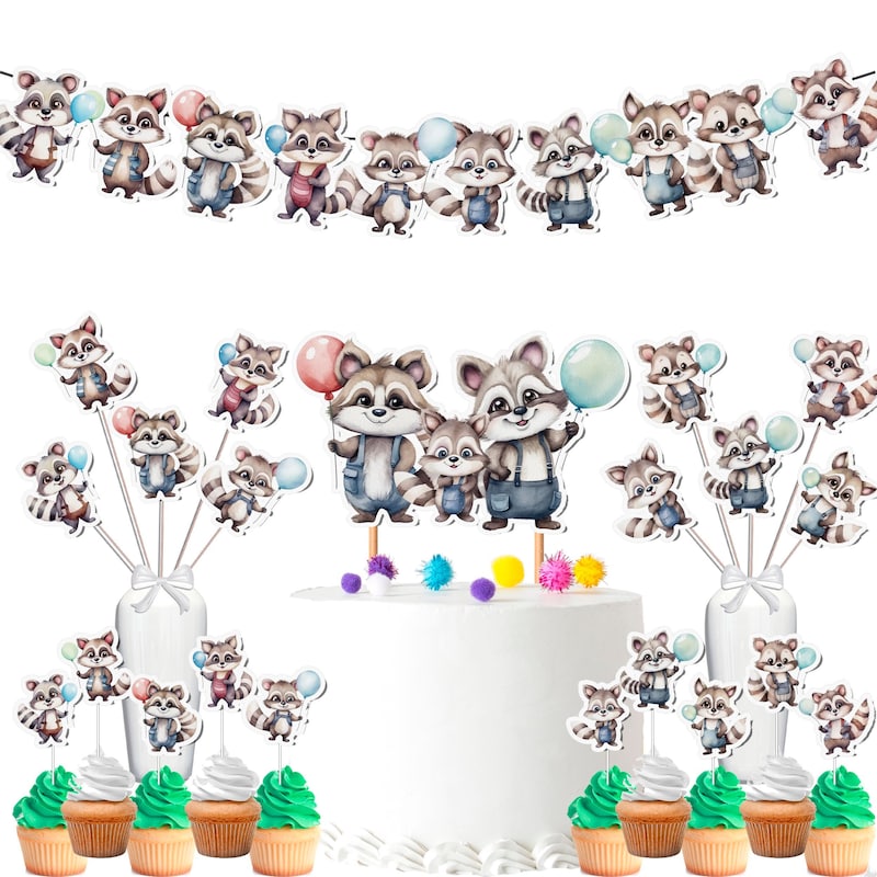 Raccoon Cake Topper - Etsy