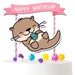 Otter Cake Topper for Kids | Cute Sea Otters Birthday Party Supplies ...