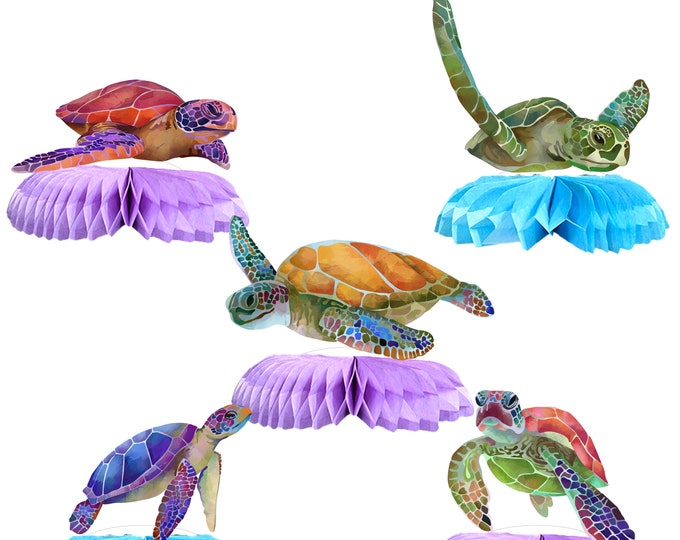 Turtle Party Favor Tags for a Turtle or Tortoise Birthday - Etsy