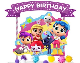 5x3 FT True and the Rainbow Kingdom Birthday Party Backdrop for Theme ...