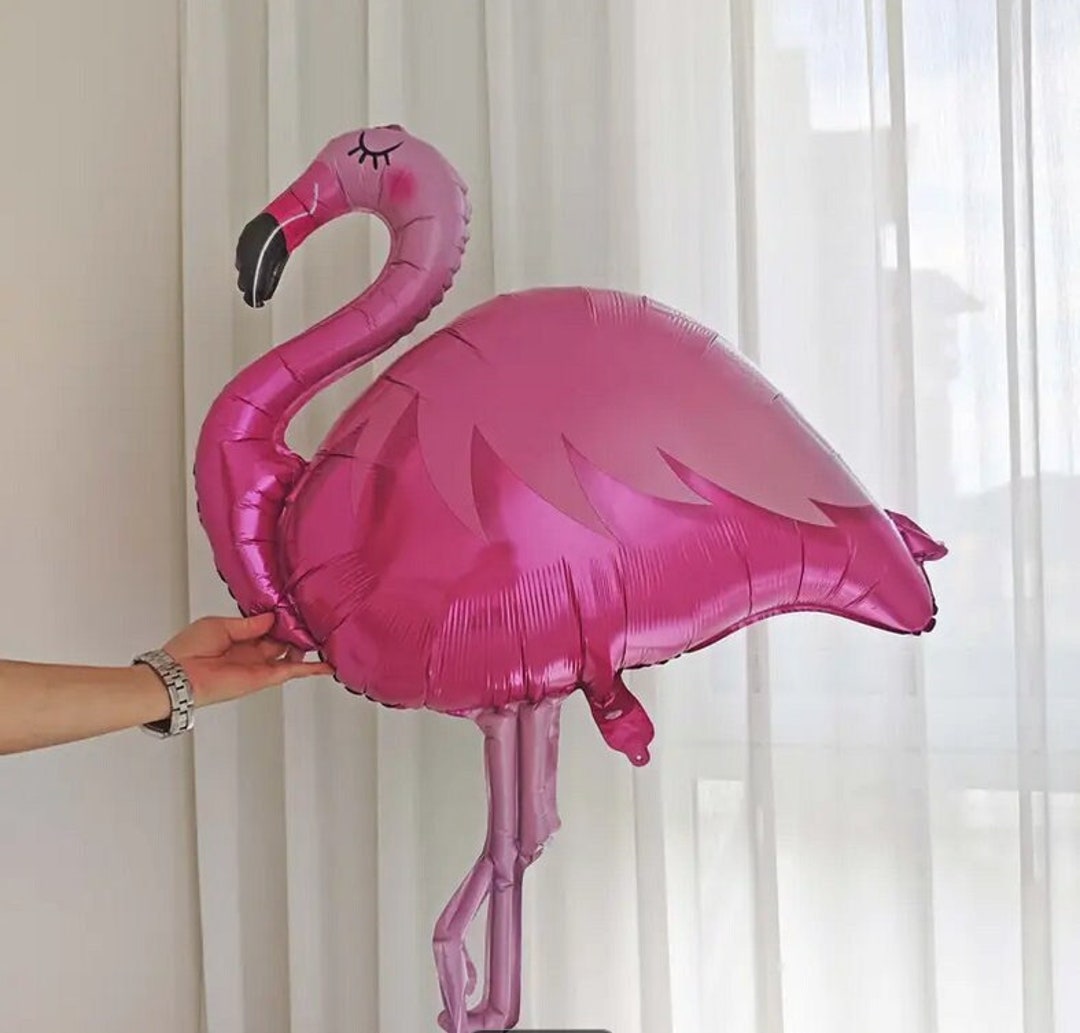 Giant Pink Flamingo Foil Balloon - Tropical Party Decor, Photo Booth ...
