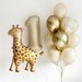 Adorable Giraffe and Number Balloon Set - Perfect for First Birthdays ...