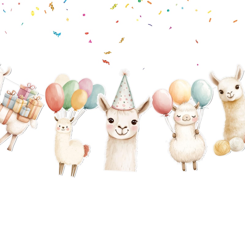 Llama Banner - Etsy