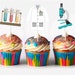 Science Cupcake Toppers | Science Lab Party Supplies for Birthday and ...