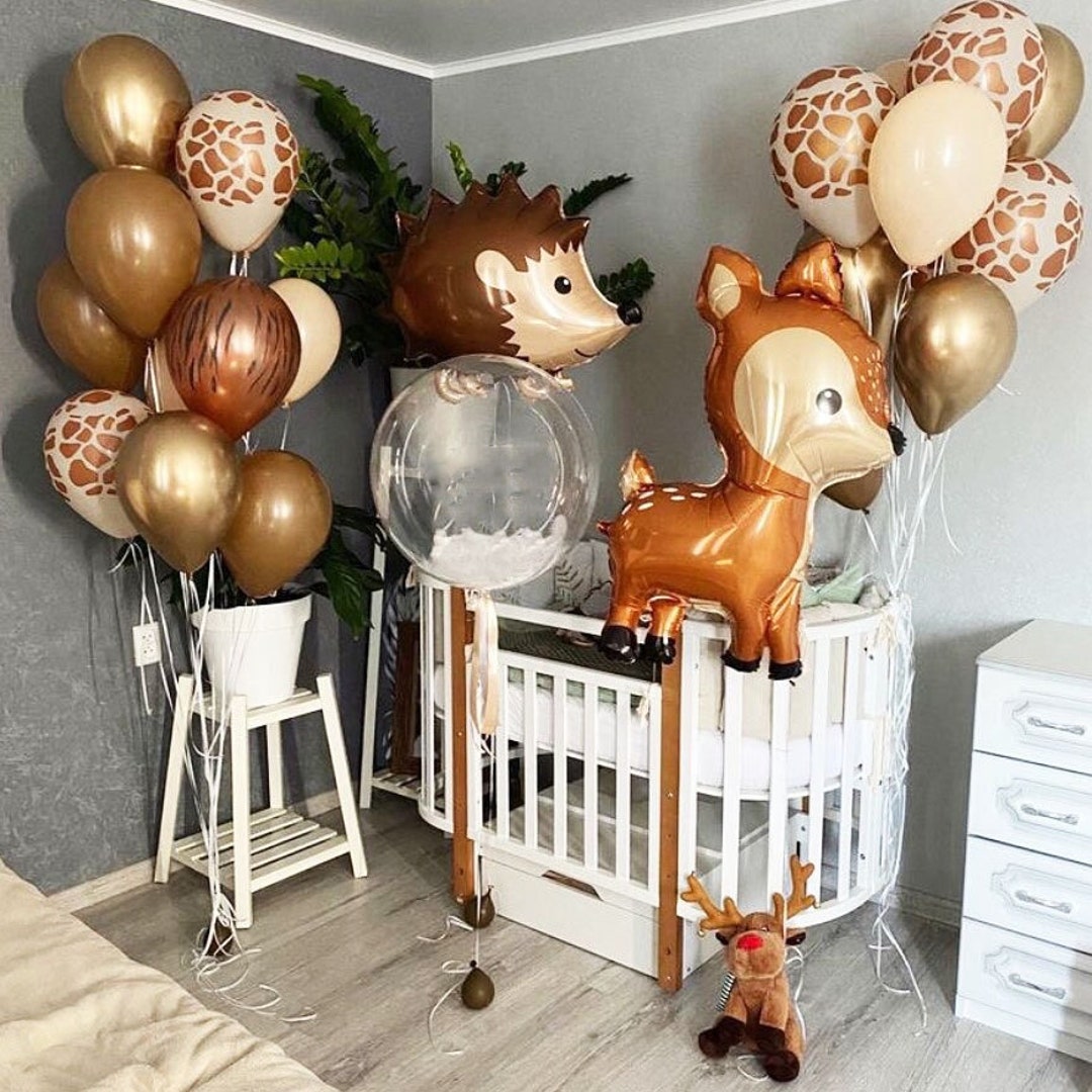 Enchanted Forest Woodland Balloon Set - Deer and Hedgehog for Nature ...