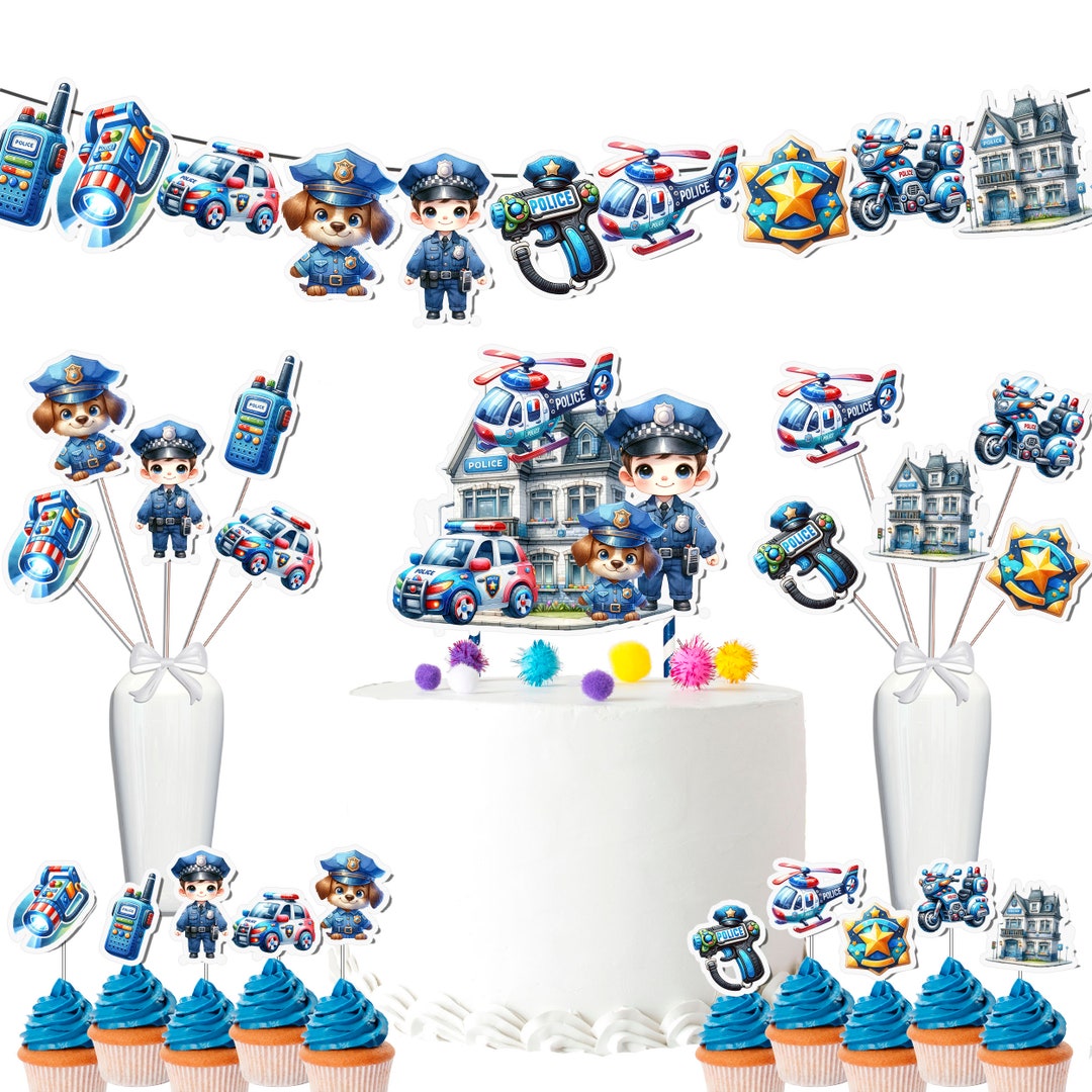 Police Party Decor Set - Exciting Law Enforcement Celebration for ...