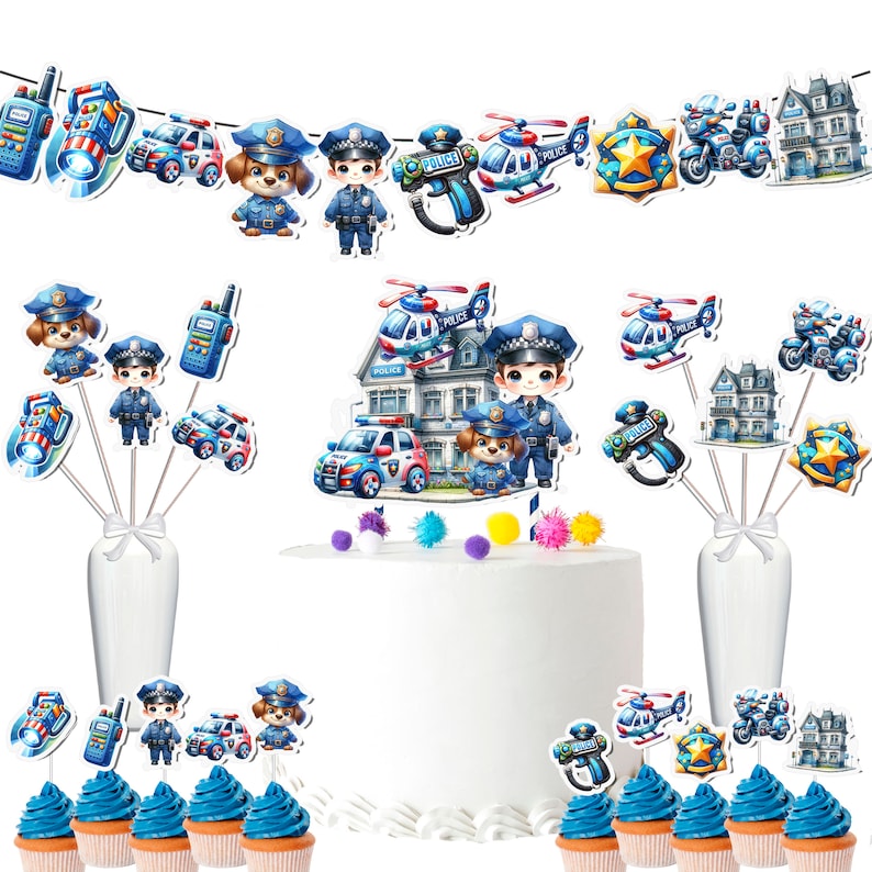 Police Party Decor Set - Exciting Law Enforcement Celebration for ...