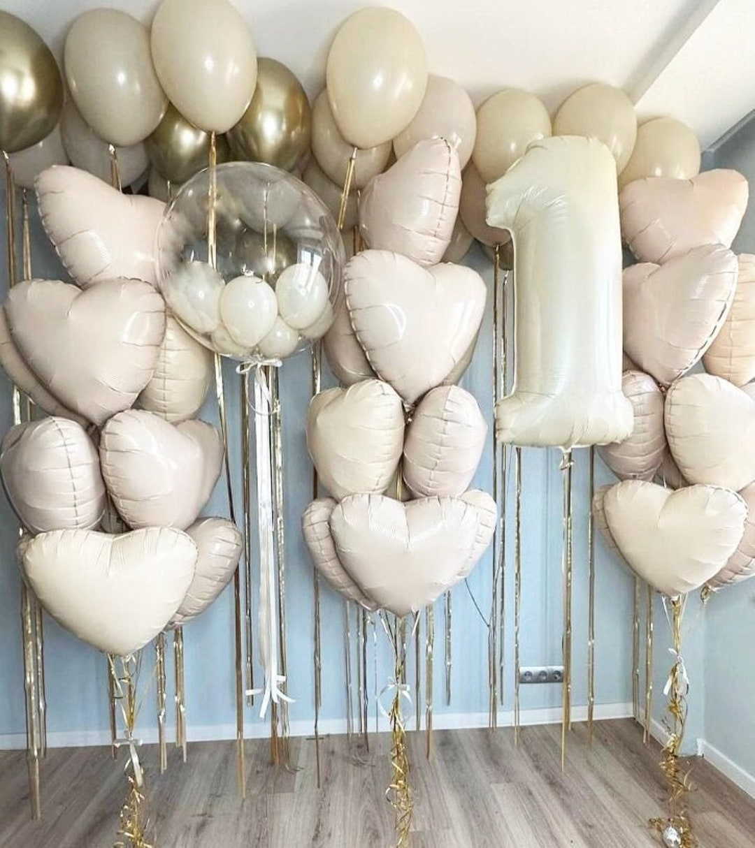 Luxurious Neutral-toned Balloon Set for Birthdays and Elegant ...