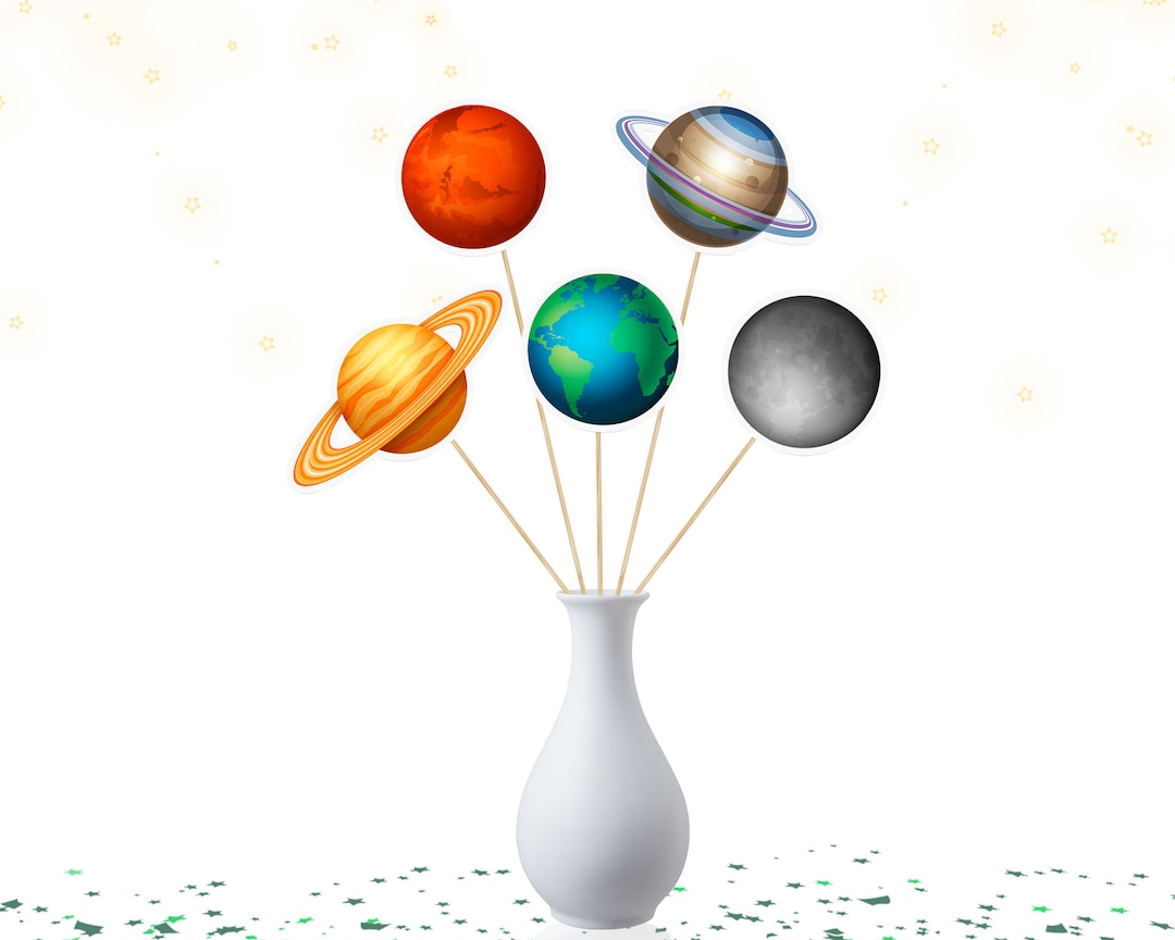 5 Pcs Large Solar System Centerpieces for Kids | Solar System Birthday ...