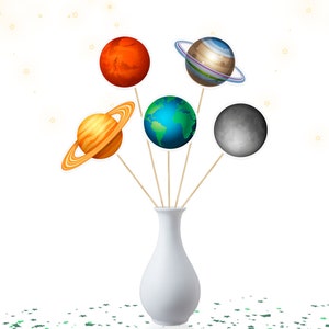 5 Pcs Large Solar System Centerpieces for Kids | Solar System Birthday ...