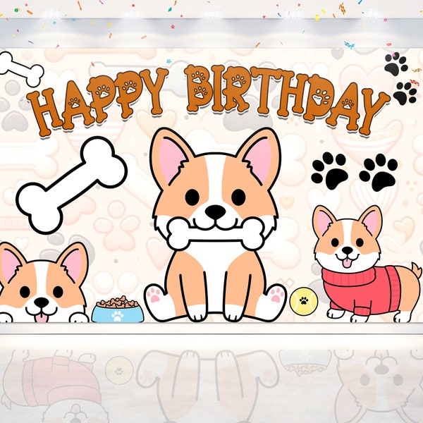 Corgi Birthday Decorations - Etsy