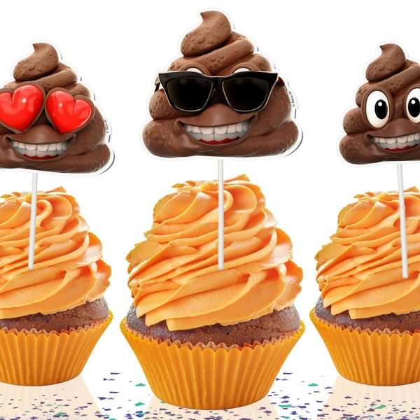 Poop Cake Toppers - Etsy