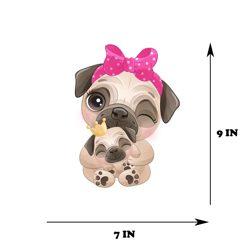 Pug Dog Birthday Banner Dogs Party Supplies Birthday - Etsy