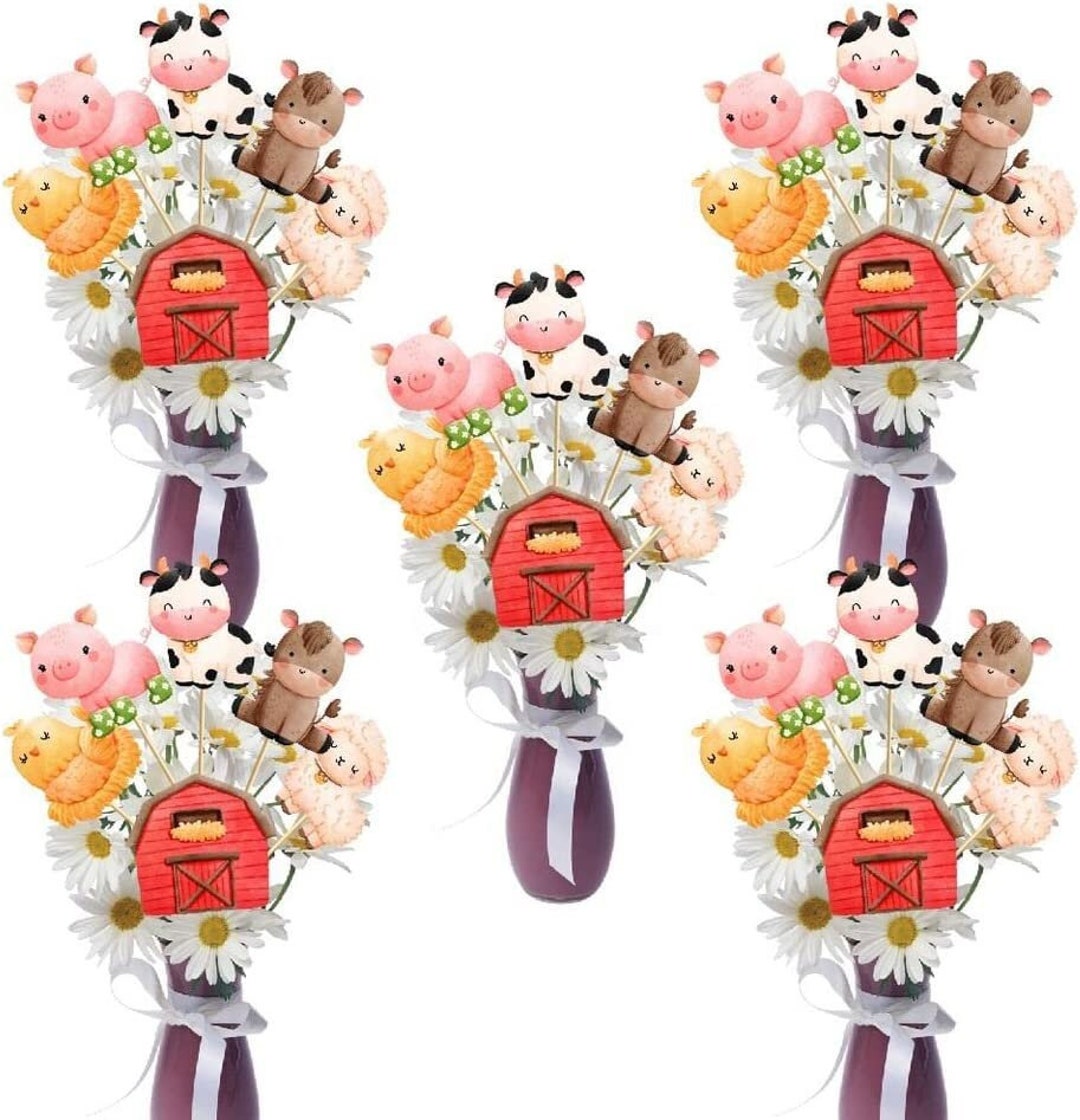 Farm Animals Centerpieces for Baby Shower , 1st Birthday Party ...