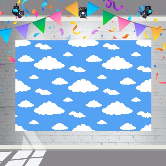 5x3ft Clouds Backdrop for Birthday Party Decoration. Sky - Etsy