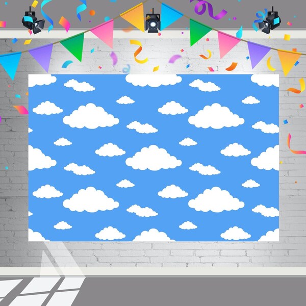 Sky With Clouds Backdrop - Etsy
