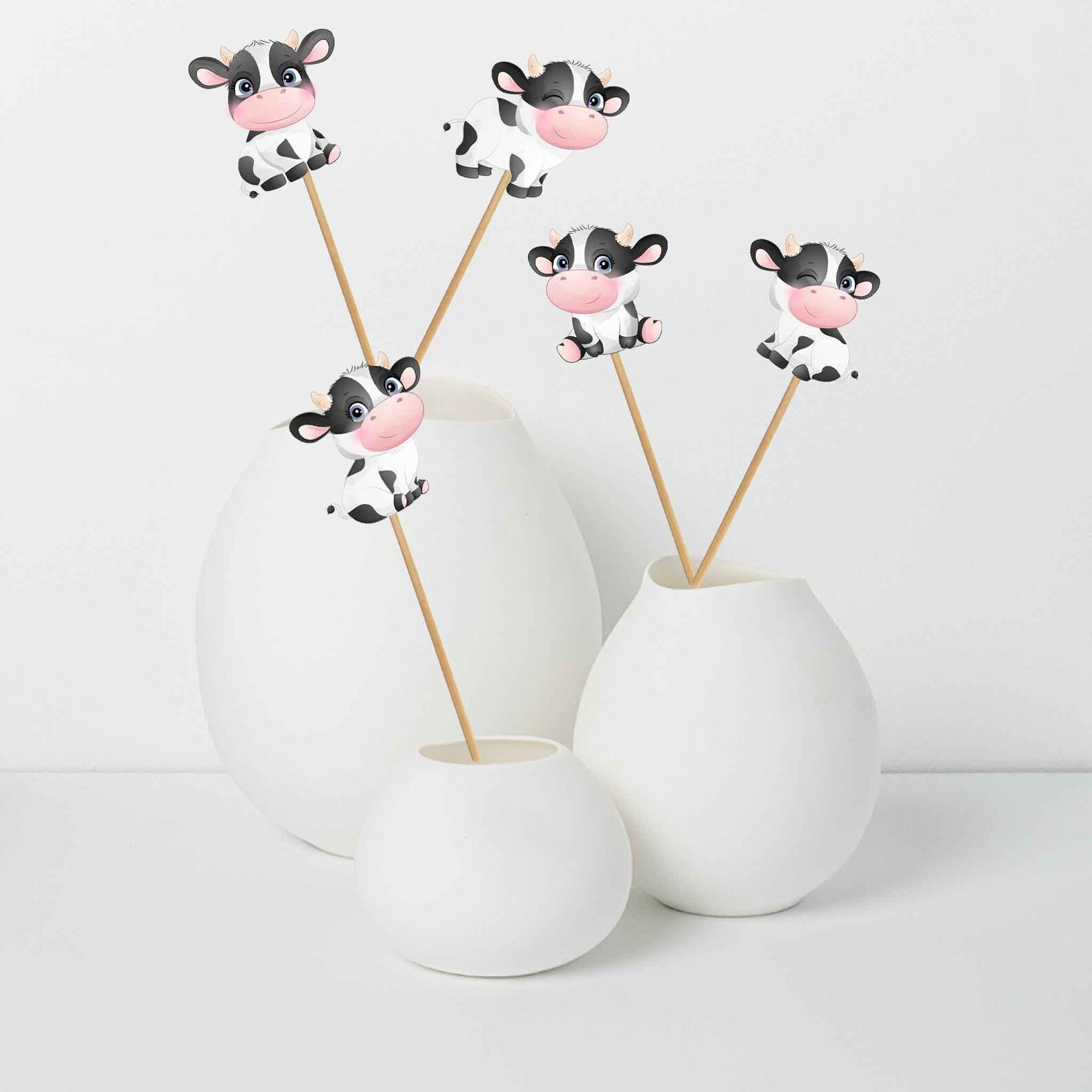 5 Pcs Large Cow Centerpieces for Kids Cows Baby Shower - Etsy