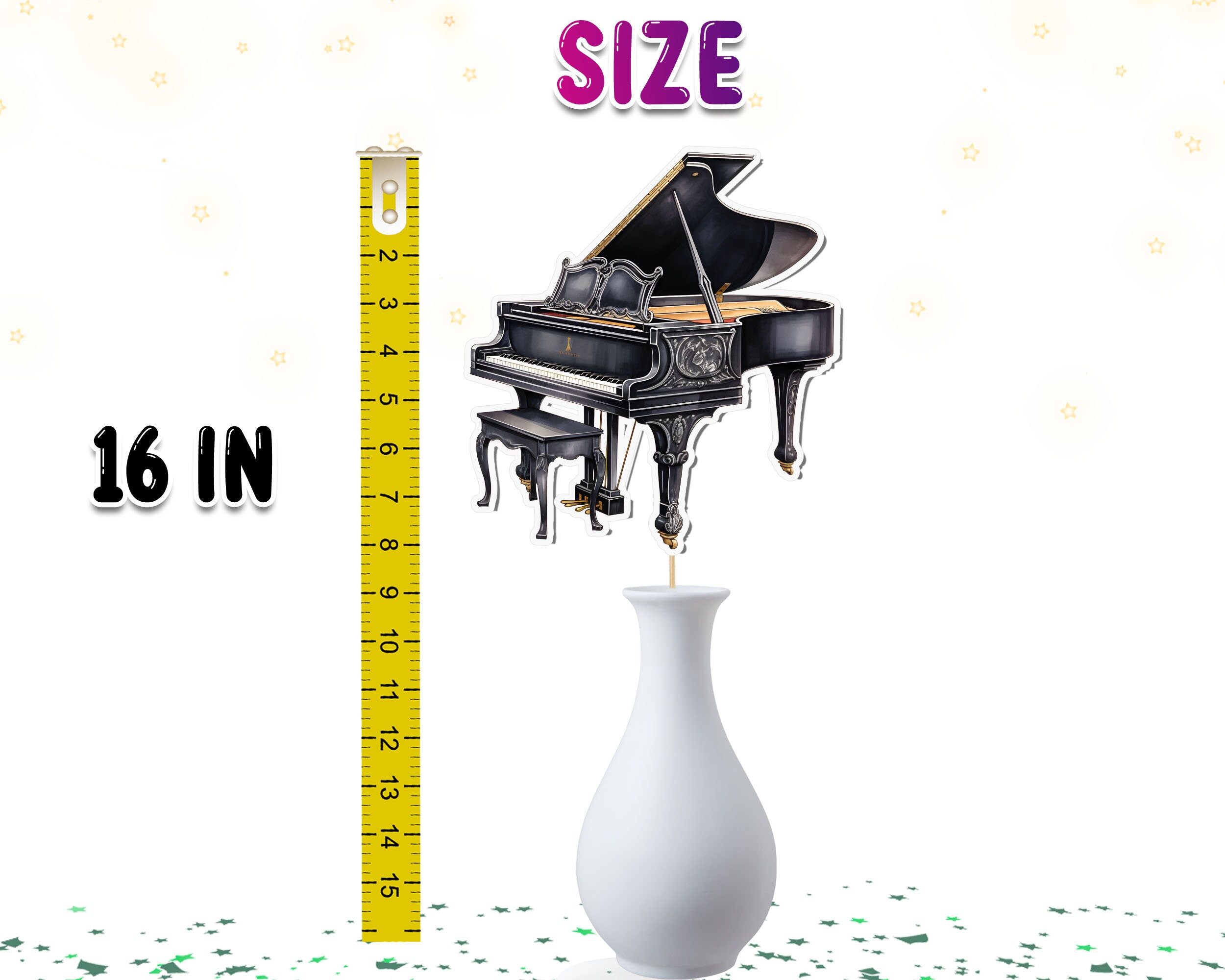 Musical Instruments-themed Party Centerpiece – 5 PCS Set for Music ...