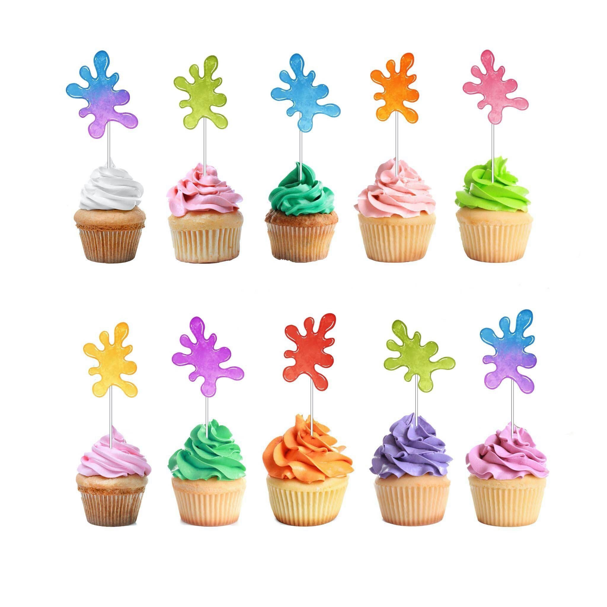 10 PCS Slime Cupcake Toppers for Kids Slime Splats Birthday - Etsy