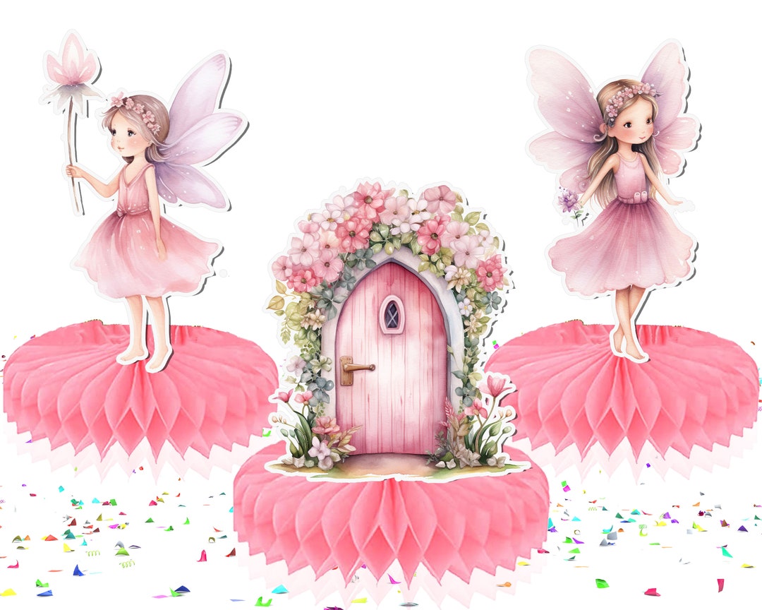 5 Pcs Enchanted Fairy Table Honeycombs - Whimsical Decor for Baby ...