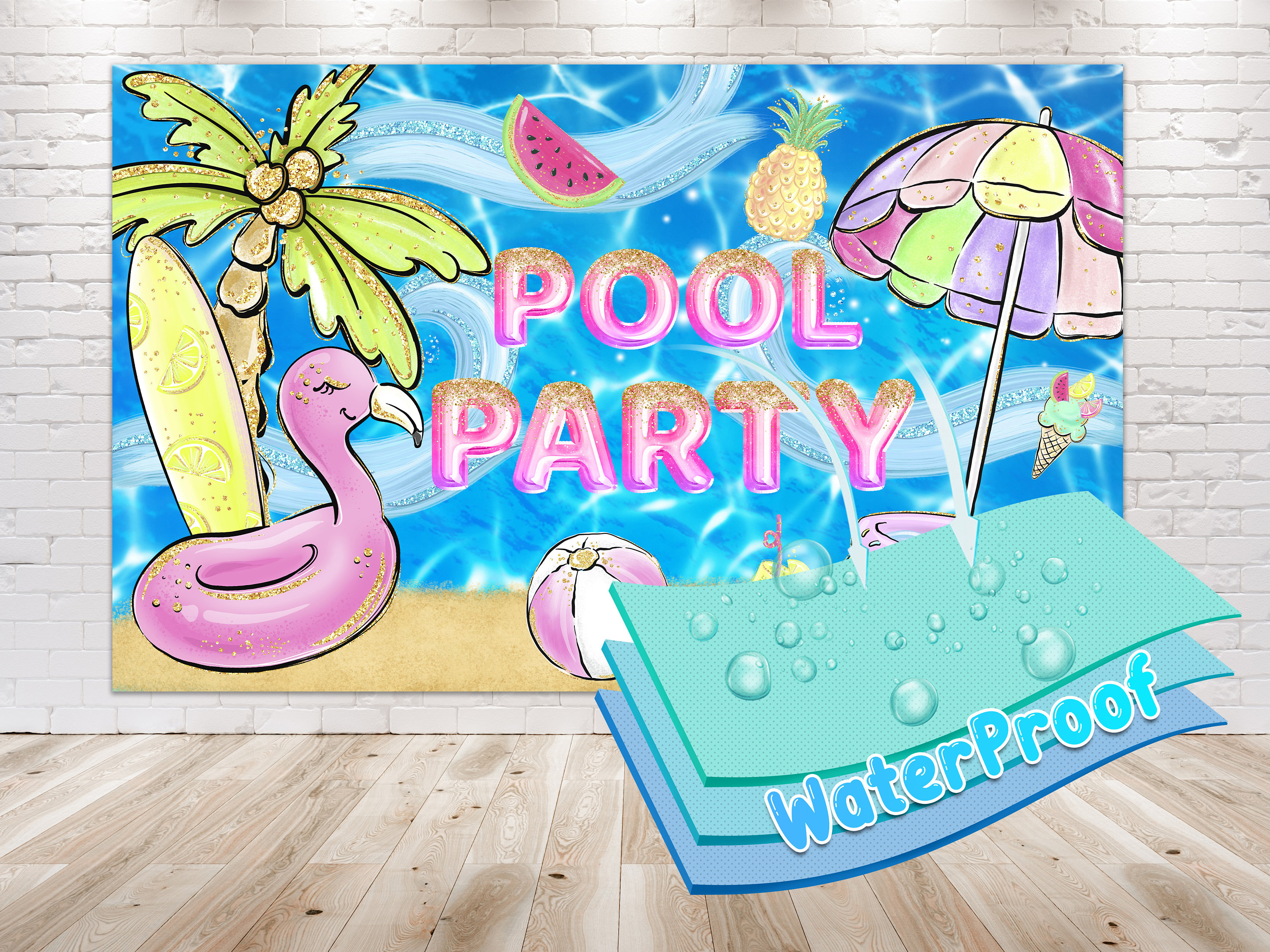 Pool Party Background