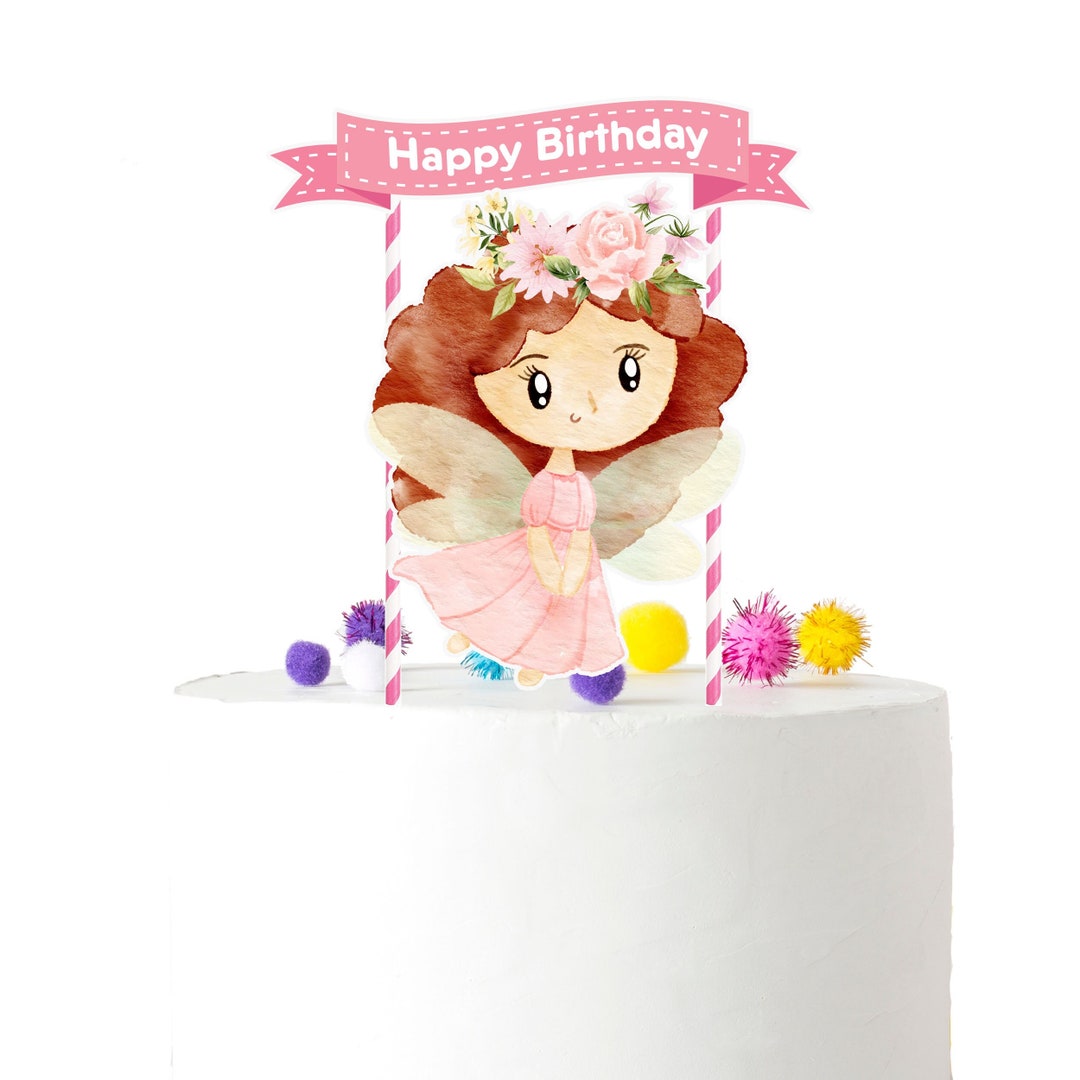 Enchanting Fairy Princess Cake Topper - Magical Birthday Decoration ...