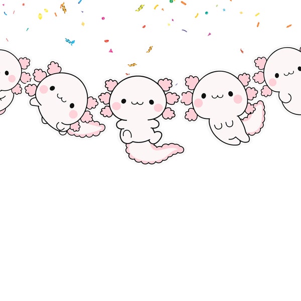 Axolotl Birthday Party Decorations - Etsy