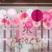 Flamingo Themed Party Decoration Set Pink Paper Decor With Honeycomb ...