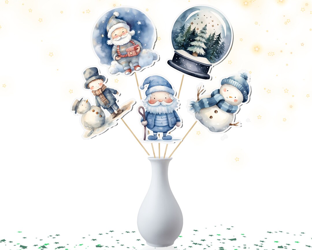 Winter Wonderland-themed Centerpiece 5 PCS Set for Holiday Parties - Etsy