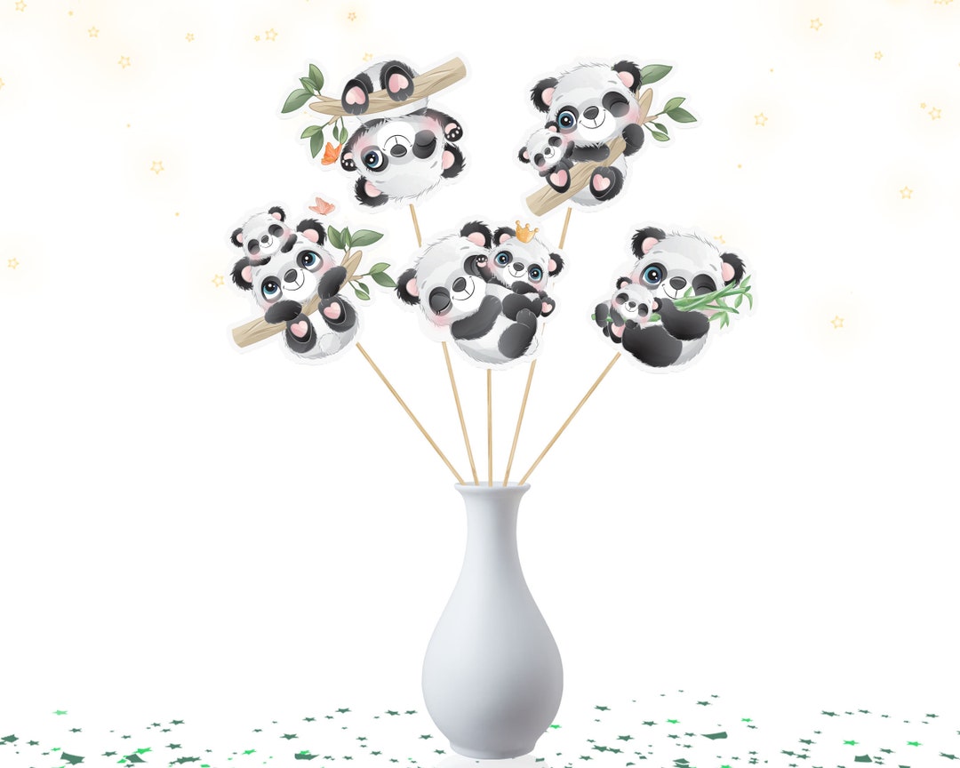 Panda Animals Centerpieces for Kids | Baby Shower , Birthday Jungle ...