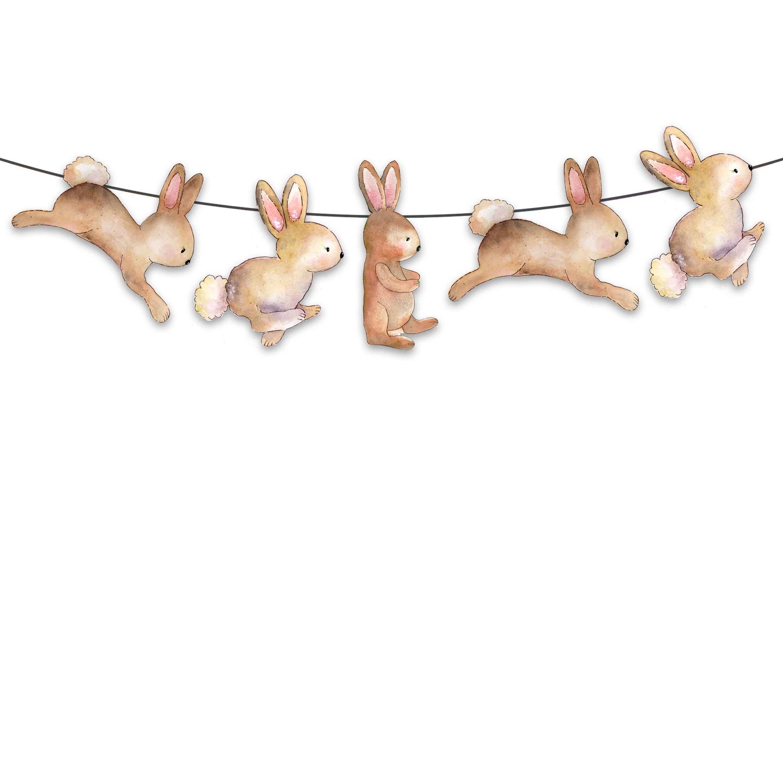 Bunny Birthday Banner Little Bunnies Theme Party Supplies - Etsy