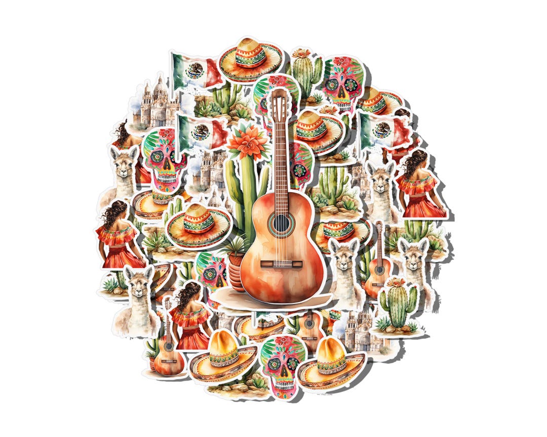 Mexican Culture Sticker Set – Fiesta, Traditions & Icons Decal Pack 20 ...
