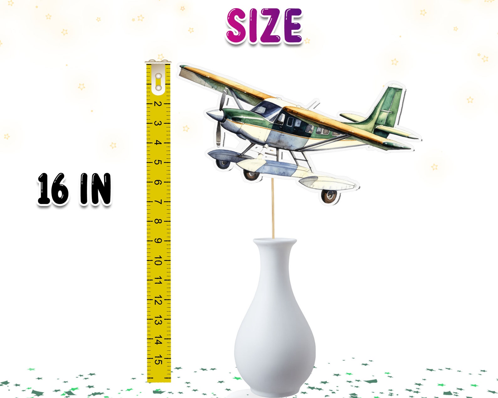 Aviation-themed Party Centerpiece – 5 PCS Set for Pilot and Airplane ...