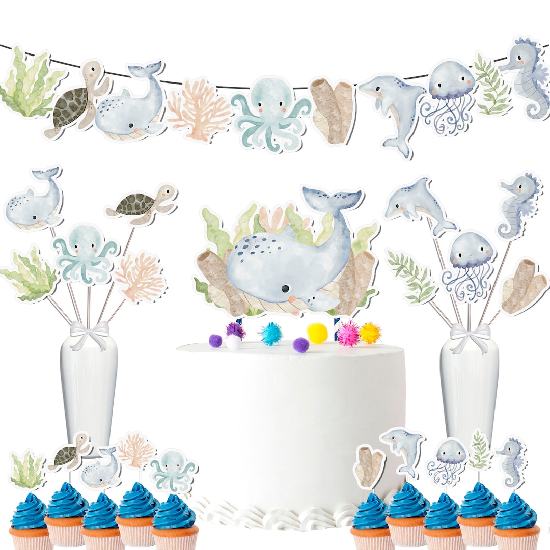 Under the Sea Party Decor Set - Magical Ocean Adventure for Birthdays ...