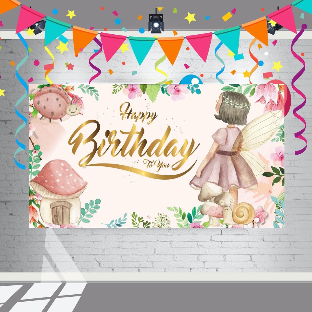 5x3ft Fairy Backdrop for Birthday Party Decoration. Girl - Etsy