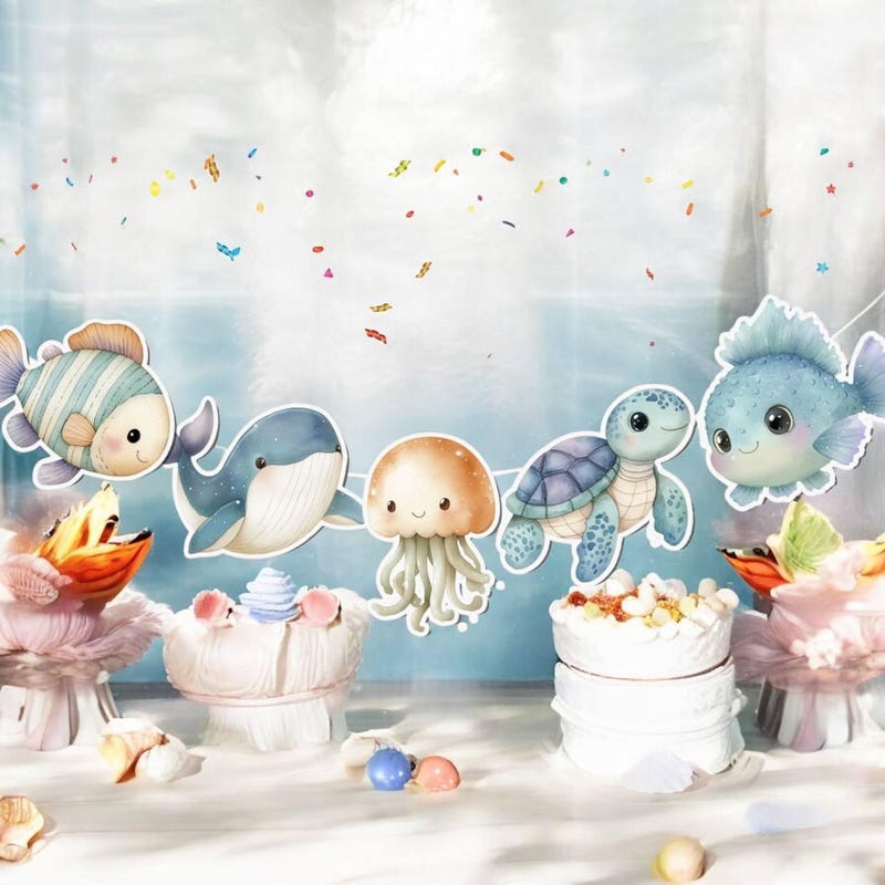 Ocean Creature Garland - Etsy